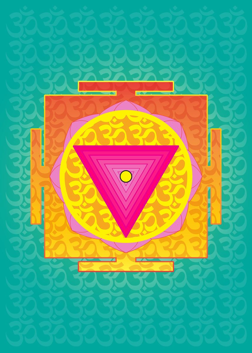 'Shakti Kali Yantra' Poster, picture, metal print, paint by Jash ...
