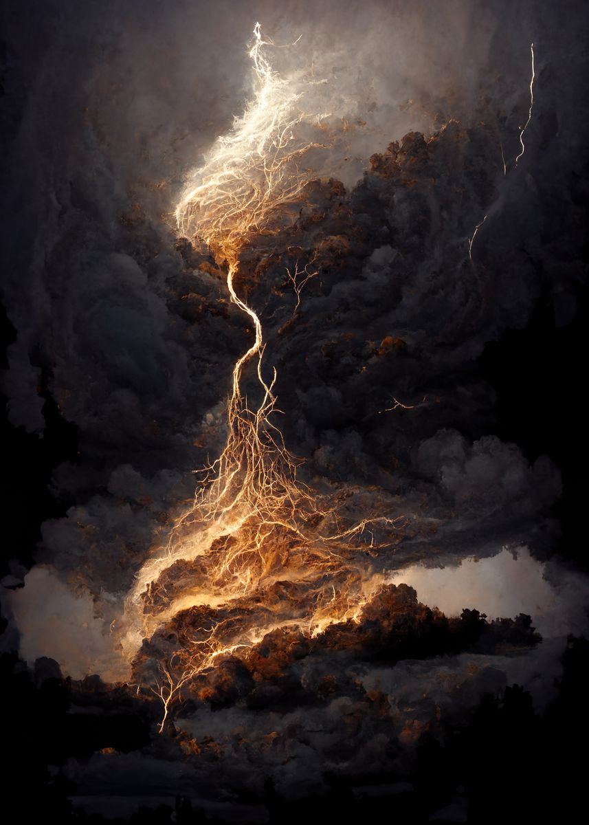 'Apocalyptic storm' Poster, picture, metal print, paint by Sigma Rat ...