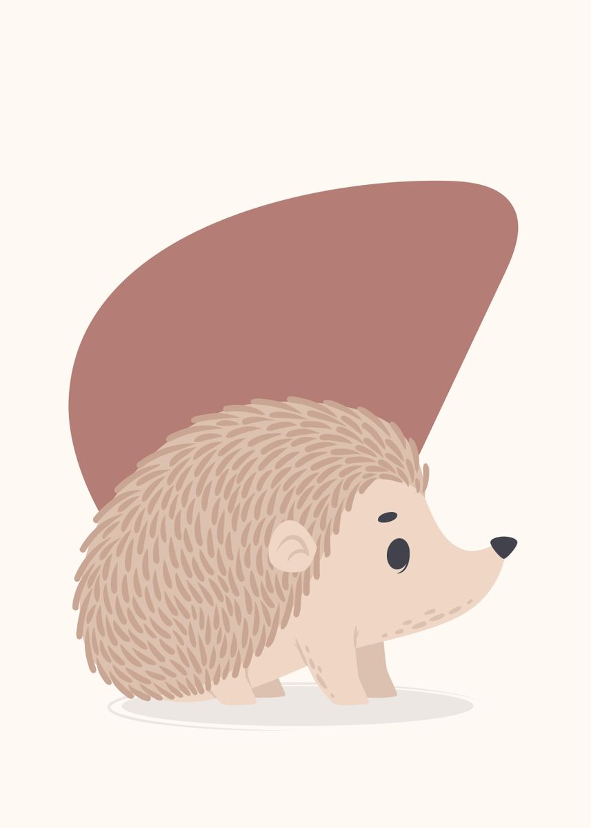 'Mr Hedgehog ' Poster, picture, metal print, paint by Simon Clement ...