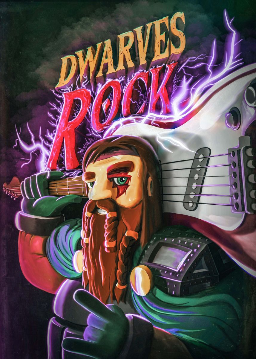 'Dwarves Rock' Poster by TintLab | Displate