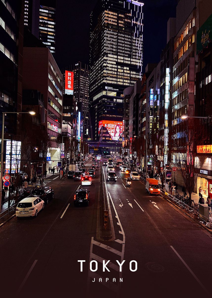 'Tokyo ' Poster, picture, metal print, paint by Famous City | Displate