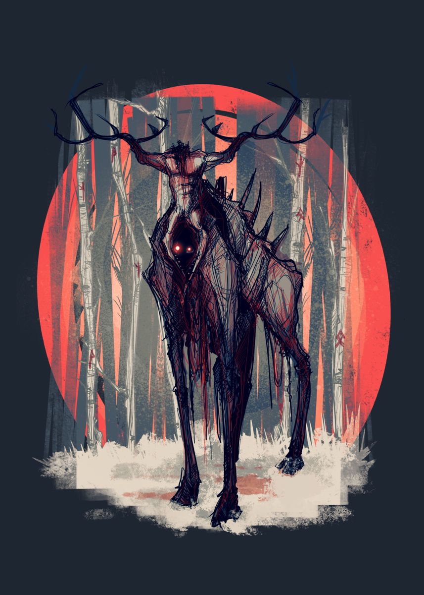 'The Ritual' Poster, picture, metal print, paint by LVB Art | Displate