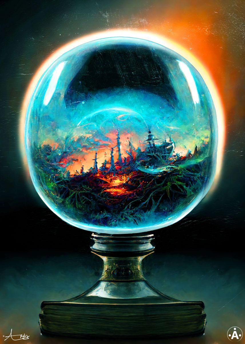 'Microverse' Poster, picture, metal print, paint by Artix | Displate