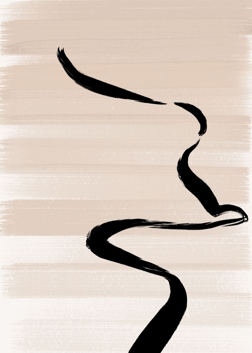 'Abstract Shapes Lines' Poster by dkDesign | Displate