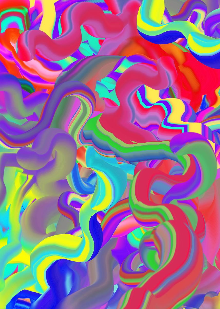 'Quantum Rainbow Candy' Poster by Jash Jhaveri | Displate