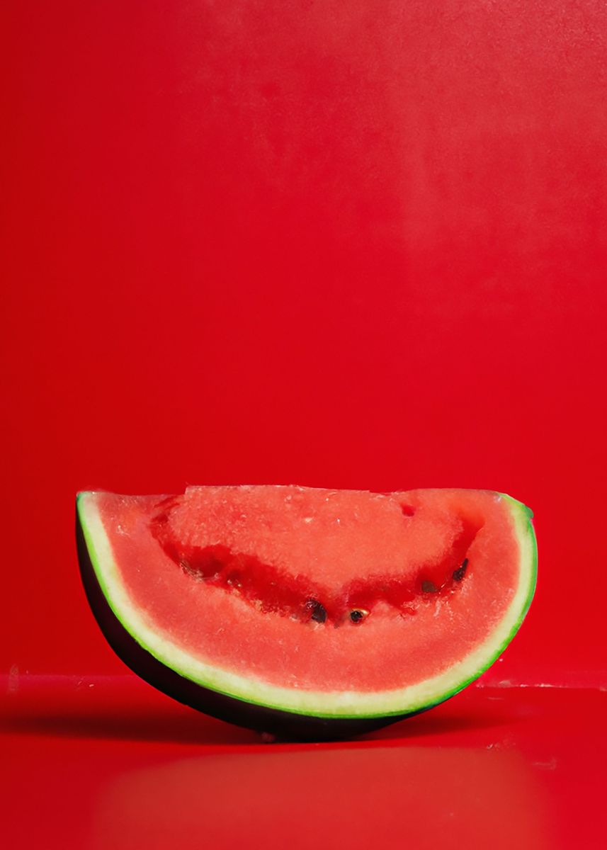 'slice watermelon 2' Poster, picture, metal print, paint by for Alms ...
