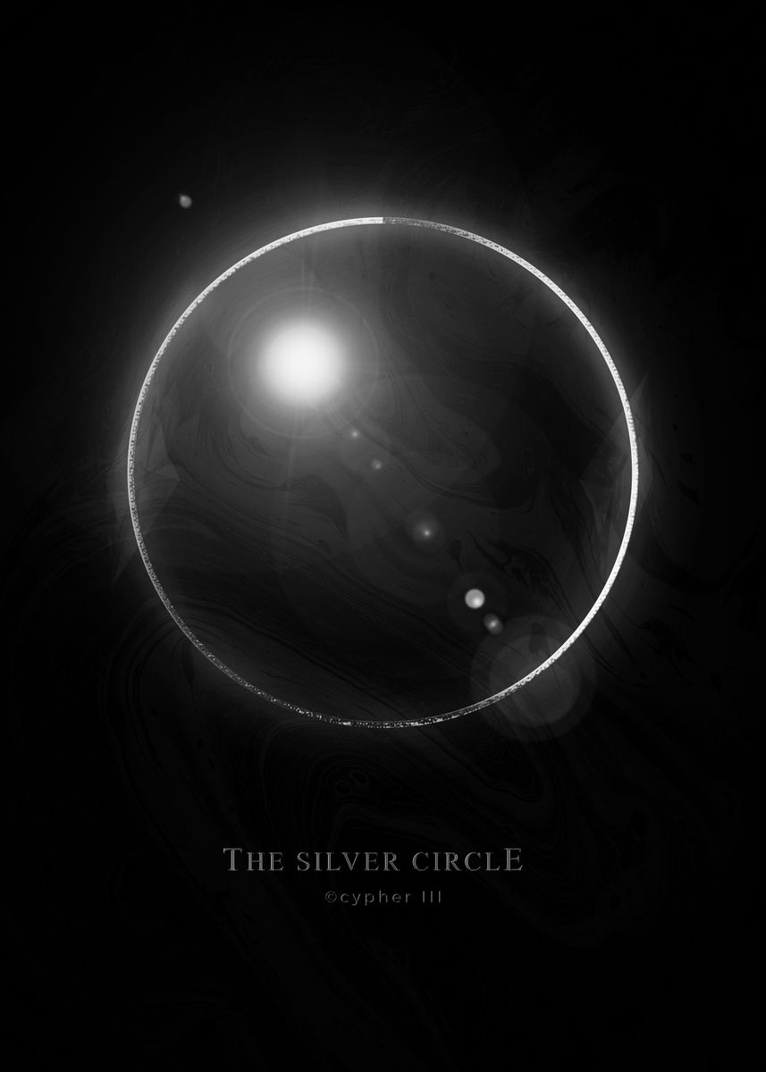 'The Silver circle' Poster, picture, metal print, paint by cypher the ...