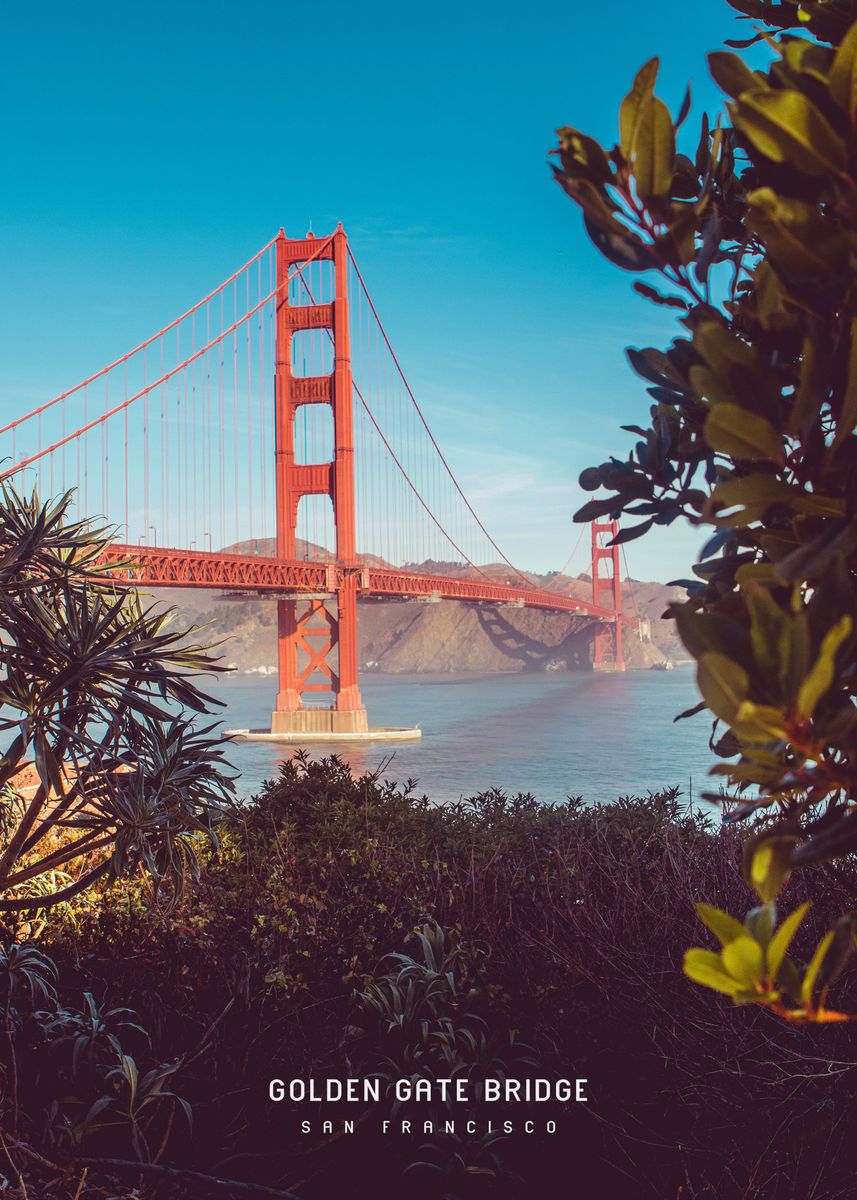 'Golden Gate Bridge ' Poster, picture, metal print, paint by Explore ...