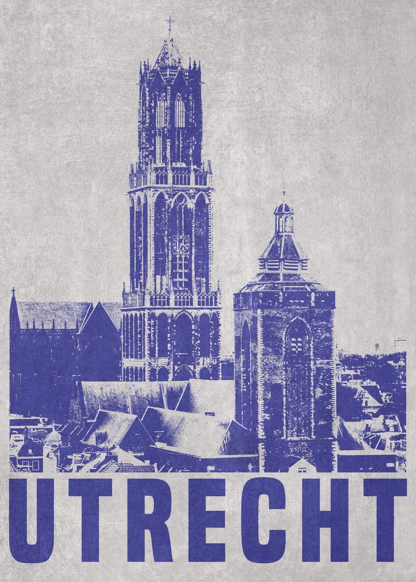 'Utrecht' Poster, picture, metal print, paint by denvector | Displate