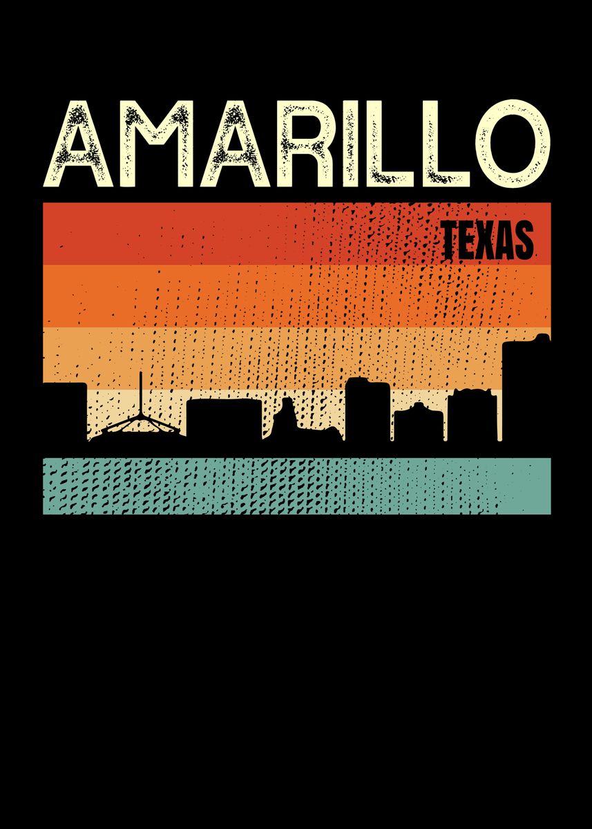 'Amarillo Texas' Poster by Hexor | Displate