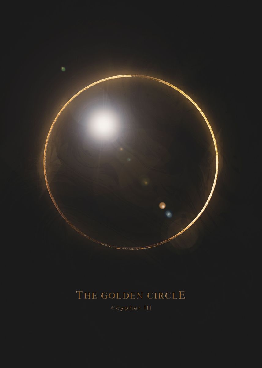 'The Golden circle II' Poster, picture, metal print, paint by cypher ...