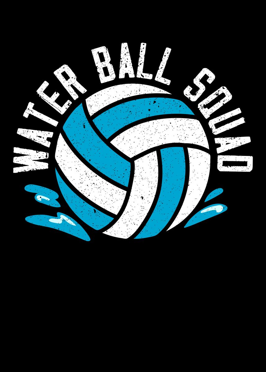 'Water Ball Squad' Poster, picture, metal print, paint by NAO | Displate