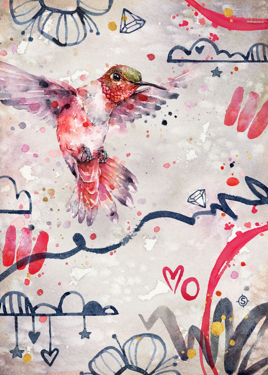 'Flight Plan' Poster, picture, metal print, paint by Sillier Than Sally ...