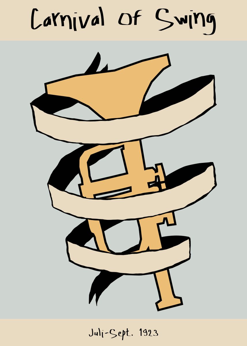 'Carnival of Swing Poster' Poster, picture, metal print, paint by ...