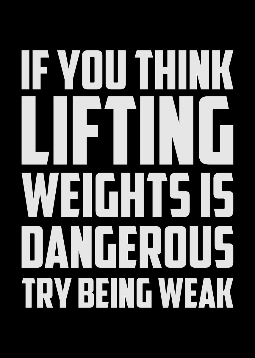 'Try Being Weak' Poster, picture, metal print, paint by albran karan ...