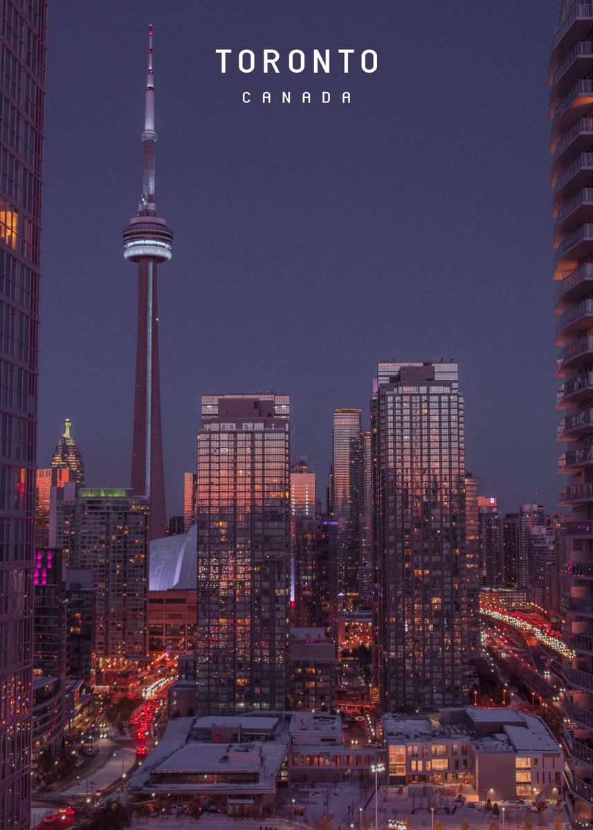 'Toronto ' Poster, picture, metal print, paint by Travel Addict | Displate