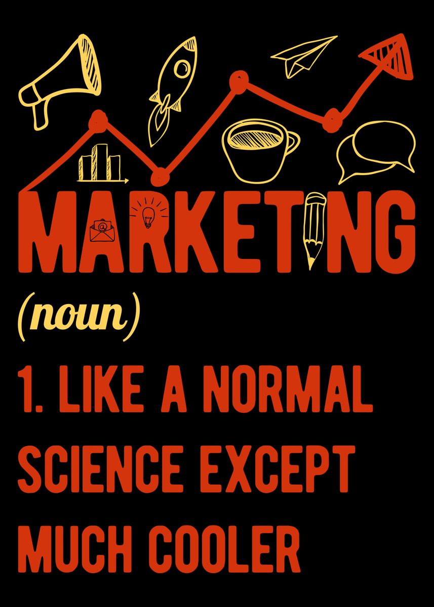 'Funny Marketing' Poster by Visualz | Displate