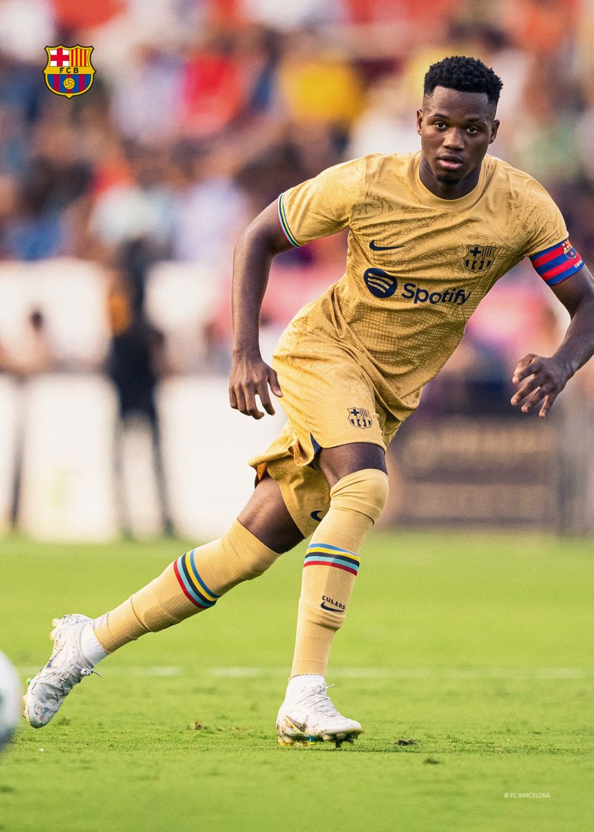 'Ansu Fati' Poster, picture, metal print, paint by Barça | Displate