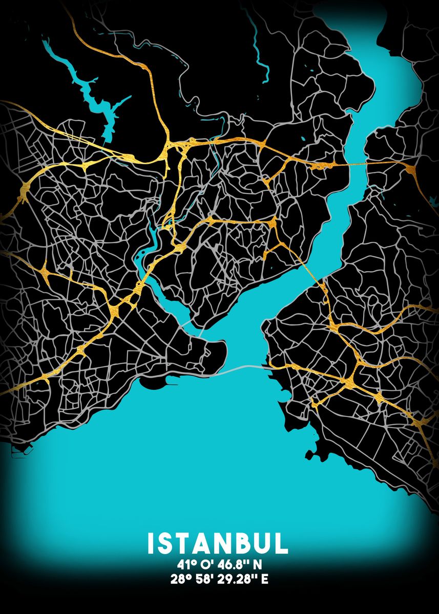 'Istanbul Turkey' Poster, picture, metal print, paint by Clayborne ...