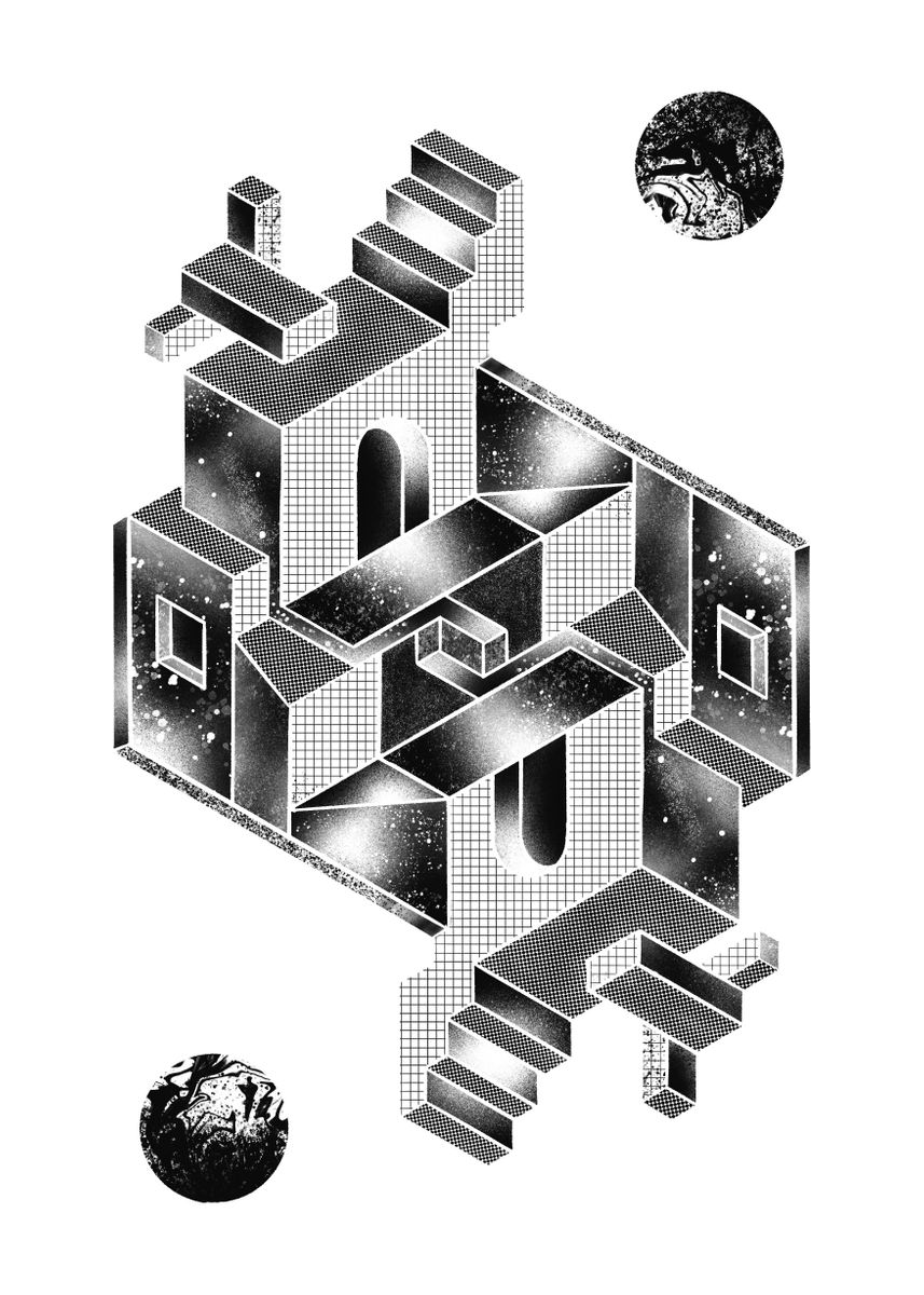 'Impossible Architecture' Poster, picture, metal print, paint by Amy ...