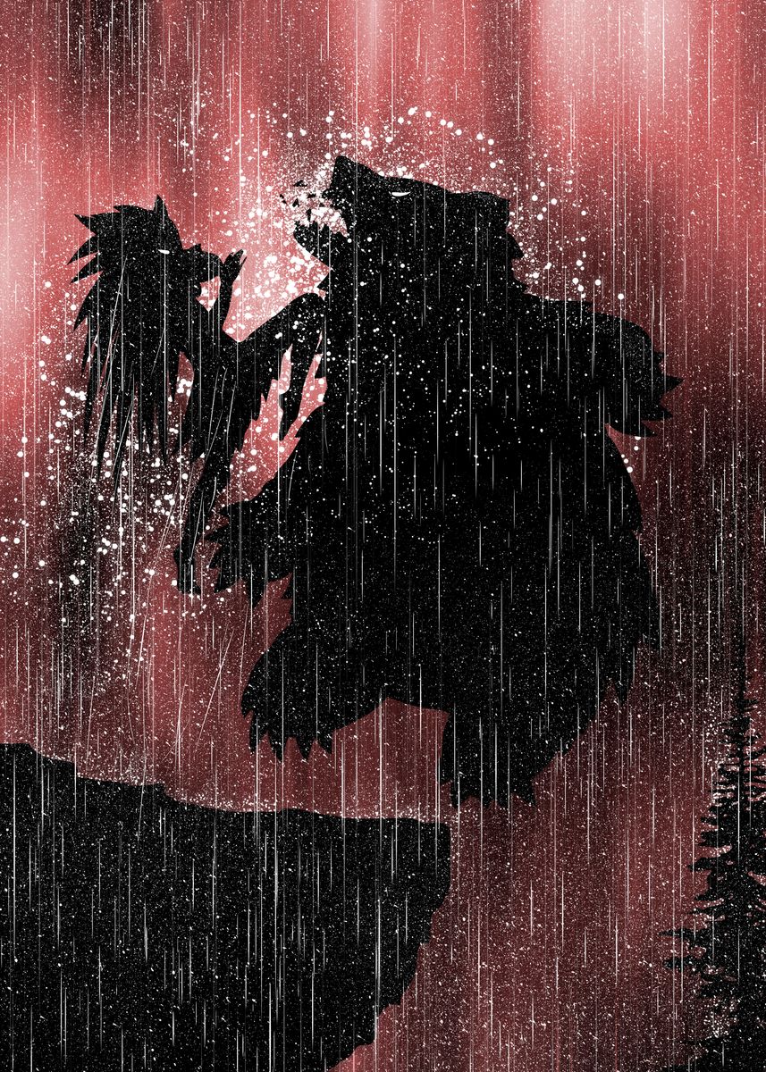'Bear Kick' Poster, picture, metal print, paint by Ilya Danilov | Displate