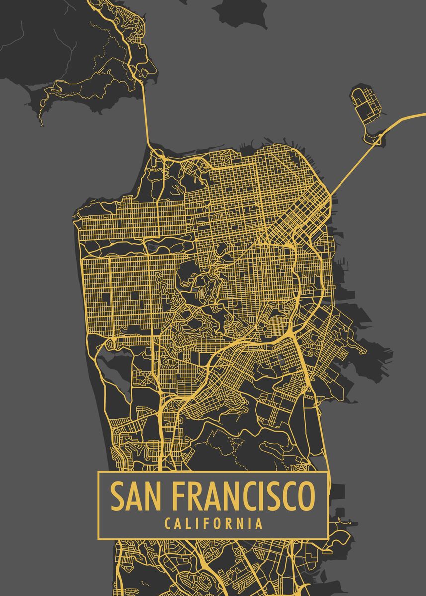 'San Francisco' Poster by Miracle Studio | Displate