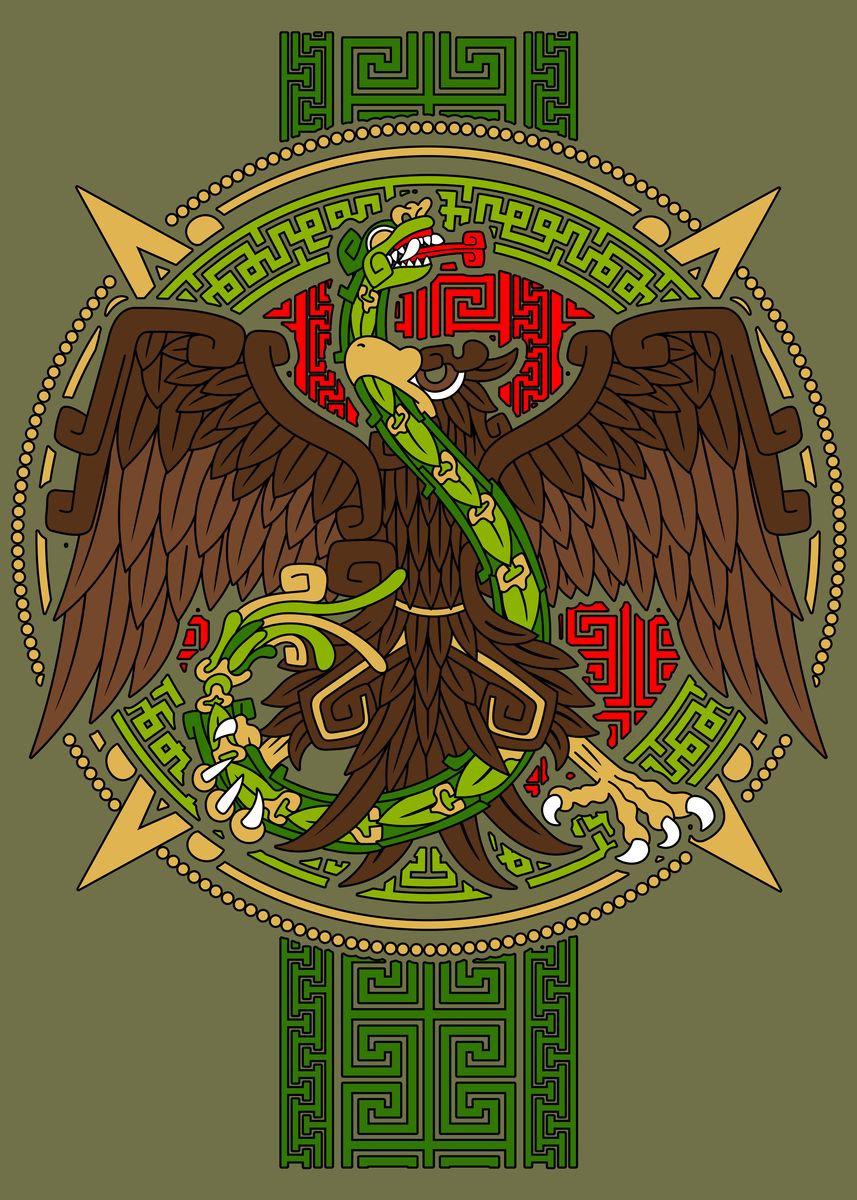 'The Eagle and the Serpent' Poster, picture, metal print, paint by Hizo ...