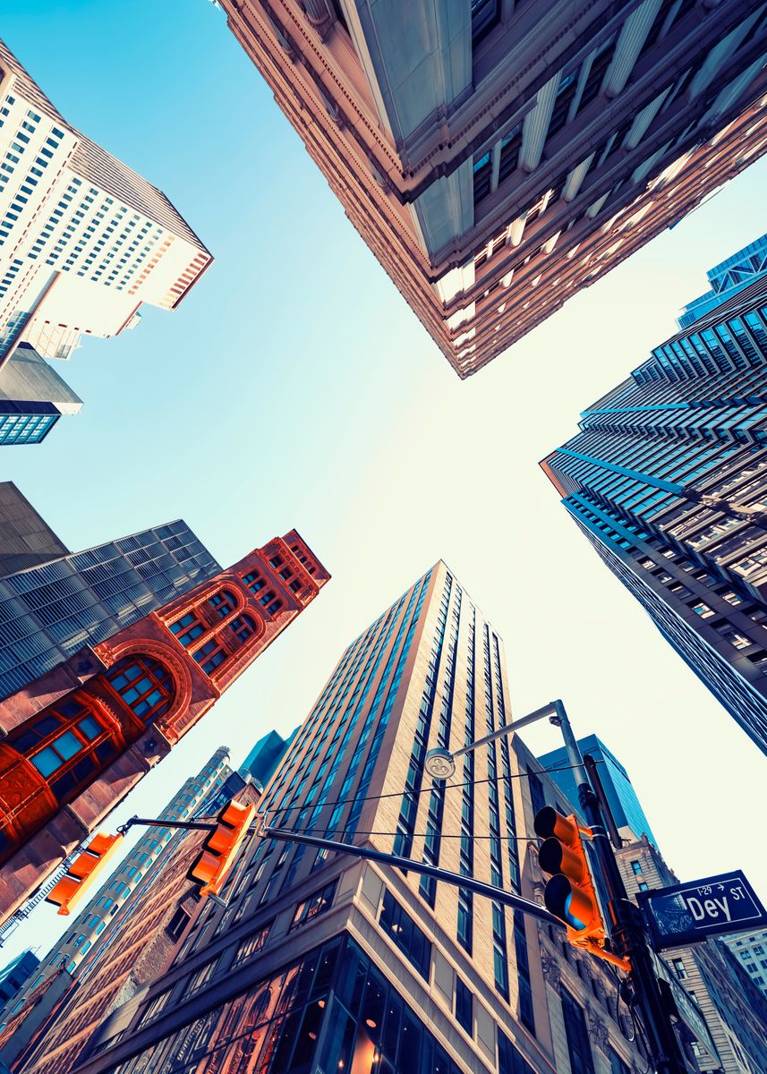 'New York Corner' Poster by Mango Art | Displate