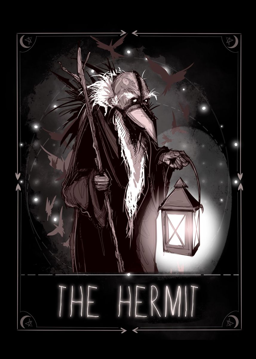 'The Hermit' Poster, picture, metal print, paint by LVB Art | Displate