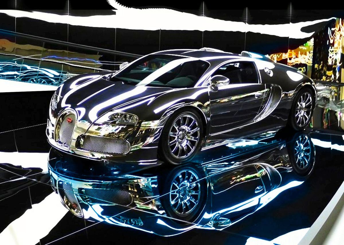 'Bugatti Veyron' Poster by Marcel Lee | Displate