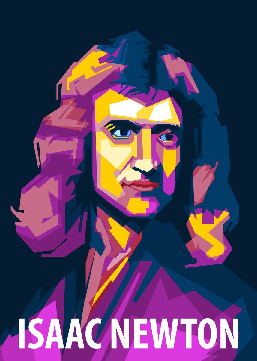 'Newton pop art' Poster, picture, metal print, paint by Wahyu Candra ...