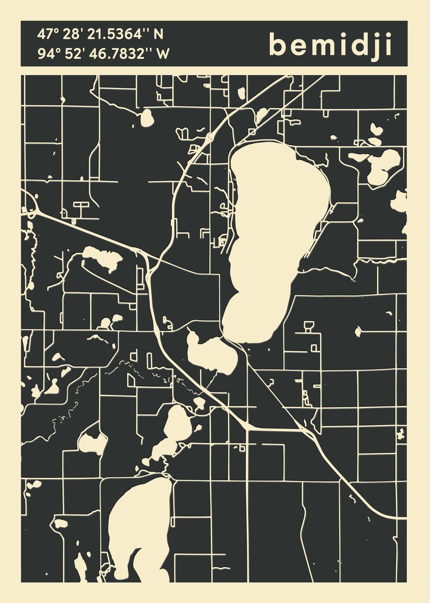 'Bemidji MN USA' Poster by Terrance Seay | Displate