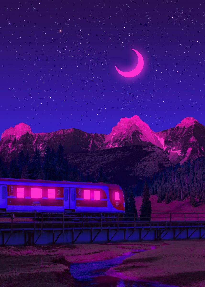 'Midnight Train 2' Poster by Yagedan | Displate