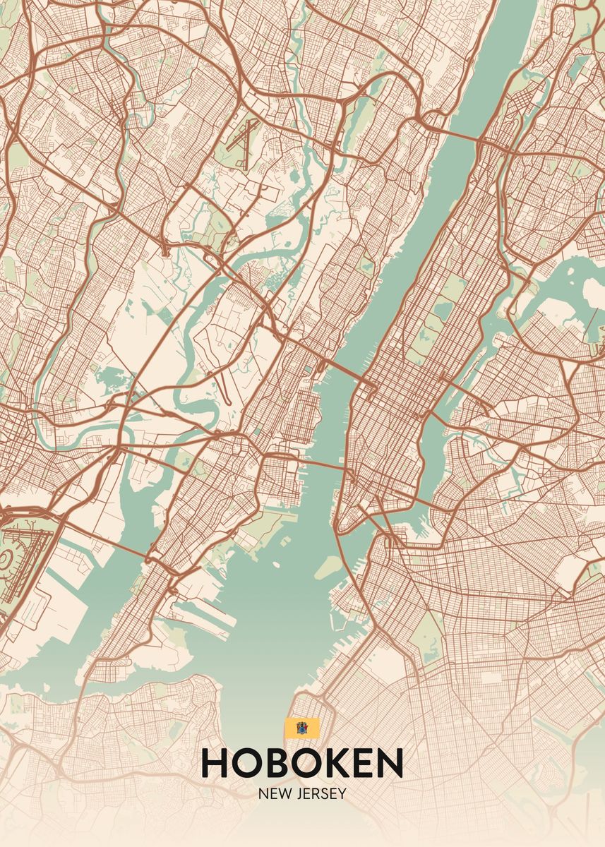 'Hoboken NJ' Poster by IMR Designs | Displate
