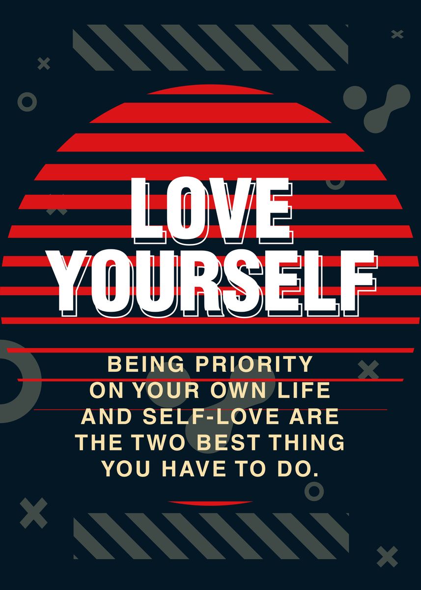 'Love Yourself Art' Poster, picture, metal print, paint by Viability ...