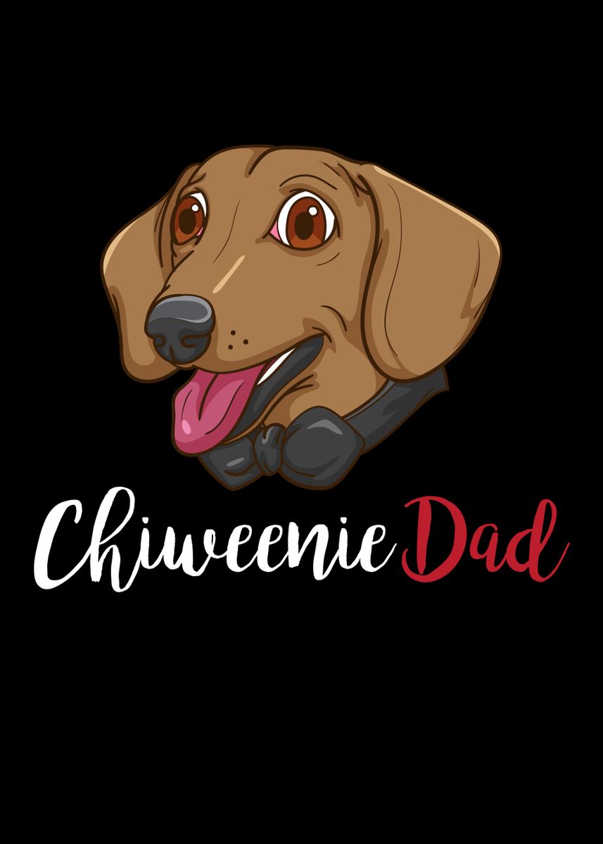 'Chiweenie Gift Men Dog' Poster, picture, metal print, paint by ...