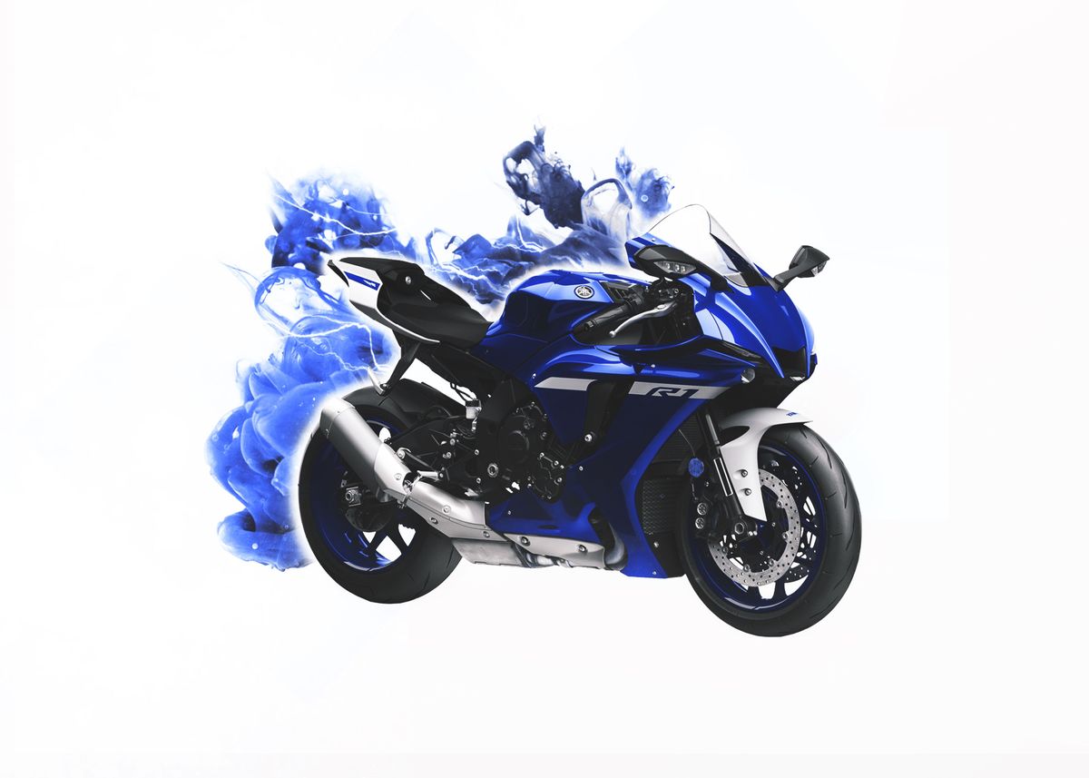 'Yamaha R1' Poster by Saphix Arts | Displate