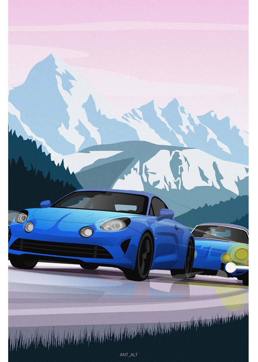 'Alpine skiing' Poster, picture, metal print, paint by Alt ...