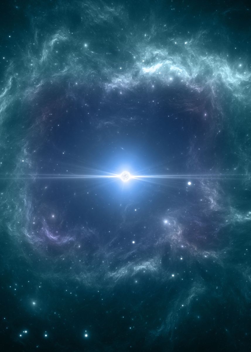 'Galaxy Space Art 10' Poster, picture, metal print, paint by ...