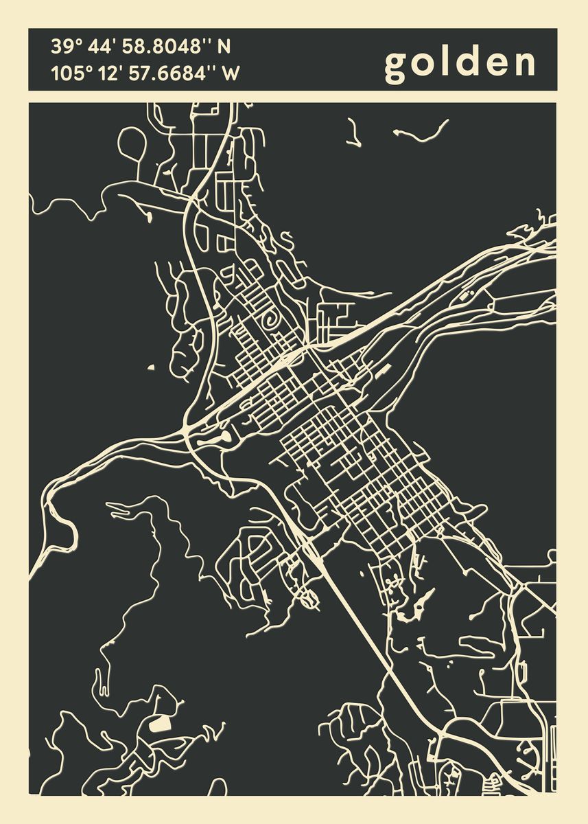 'Golden CO USA ' Poster by Terrance Seay | Displate