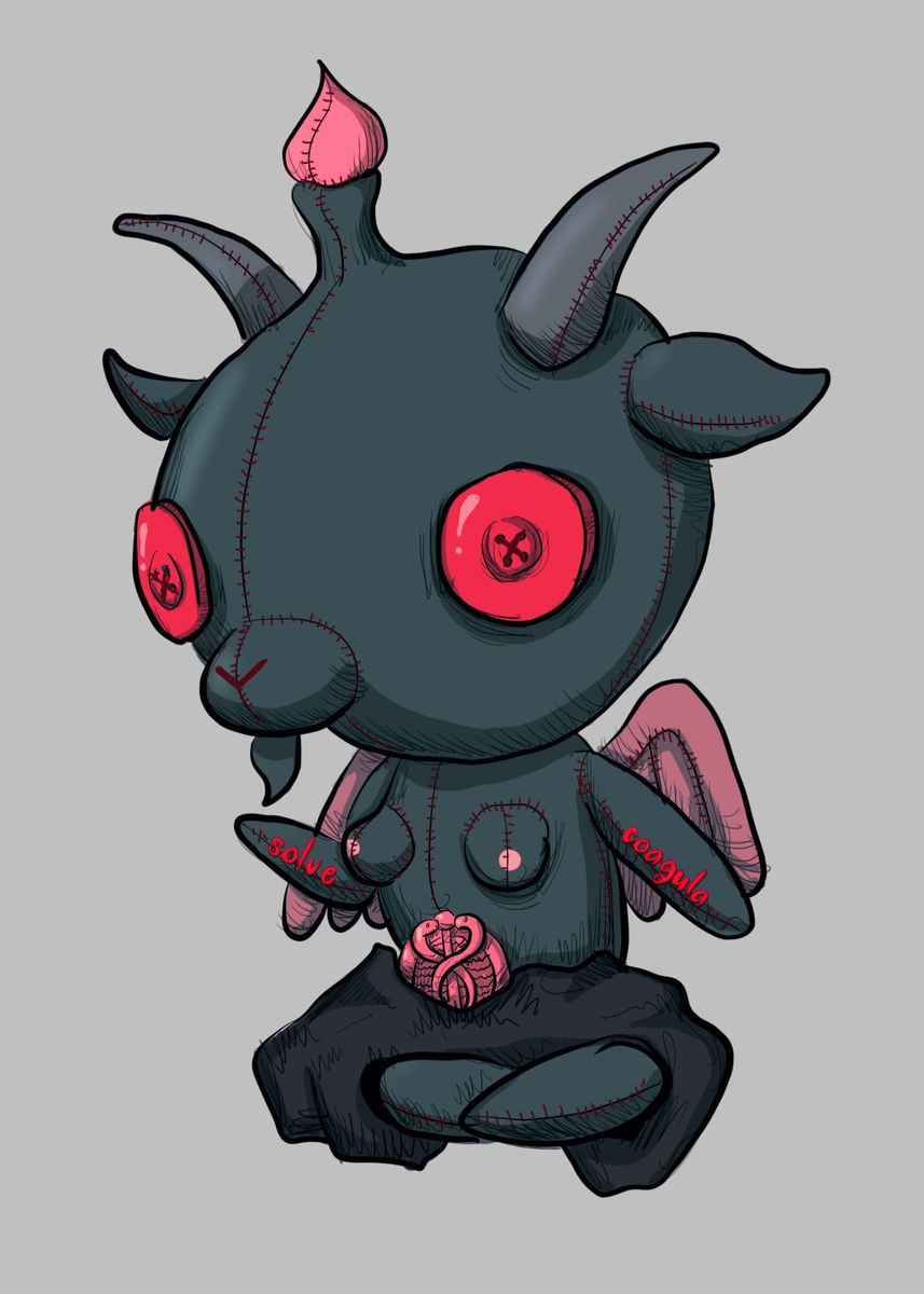 'Plushie Baphomet' Poster, picture, metal print, paint by LVB Art ...