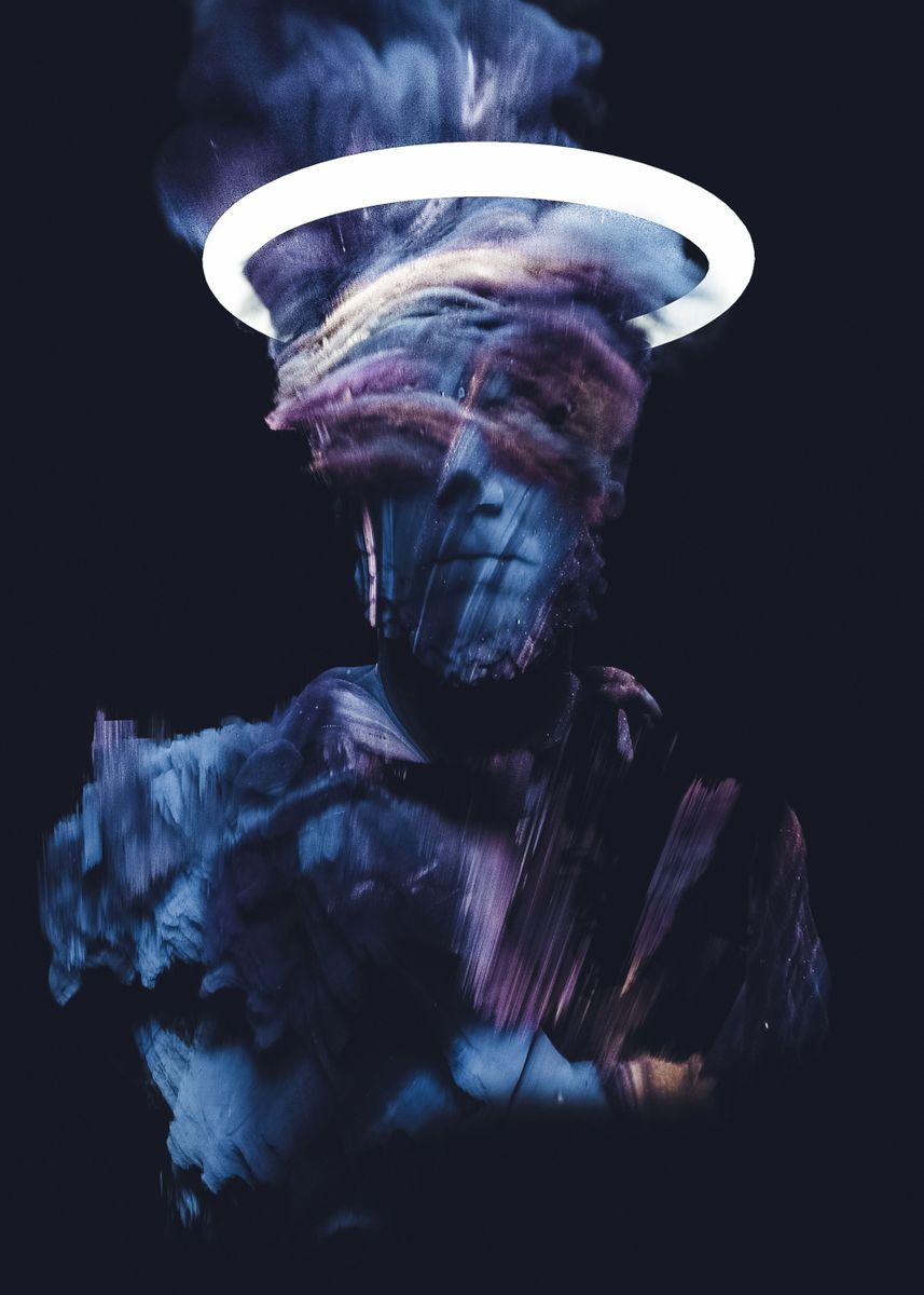 'CLOUDY THOUGHTS' Poster, picture, metal print, paint by CedyPix | Displate