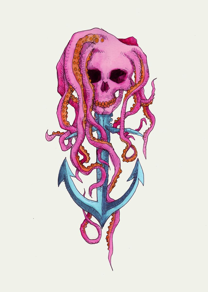 'Nautical Nightmare' Poster, picture, metal print, paint by LVB Art ...