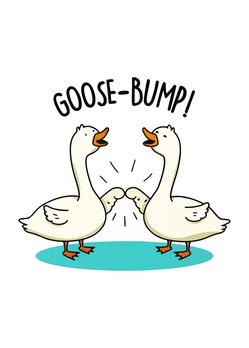 'Goose Bump' Poster, picture, metal print, paint by 3am | Displate