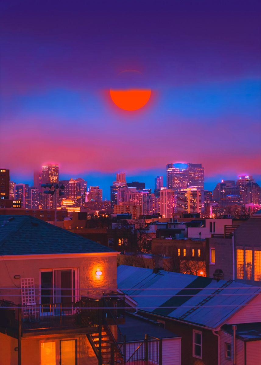 'Suburbs' Poster, picture, metal print, paint by Yagedan | Displate