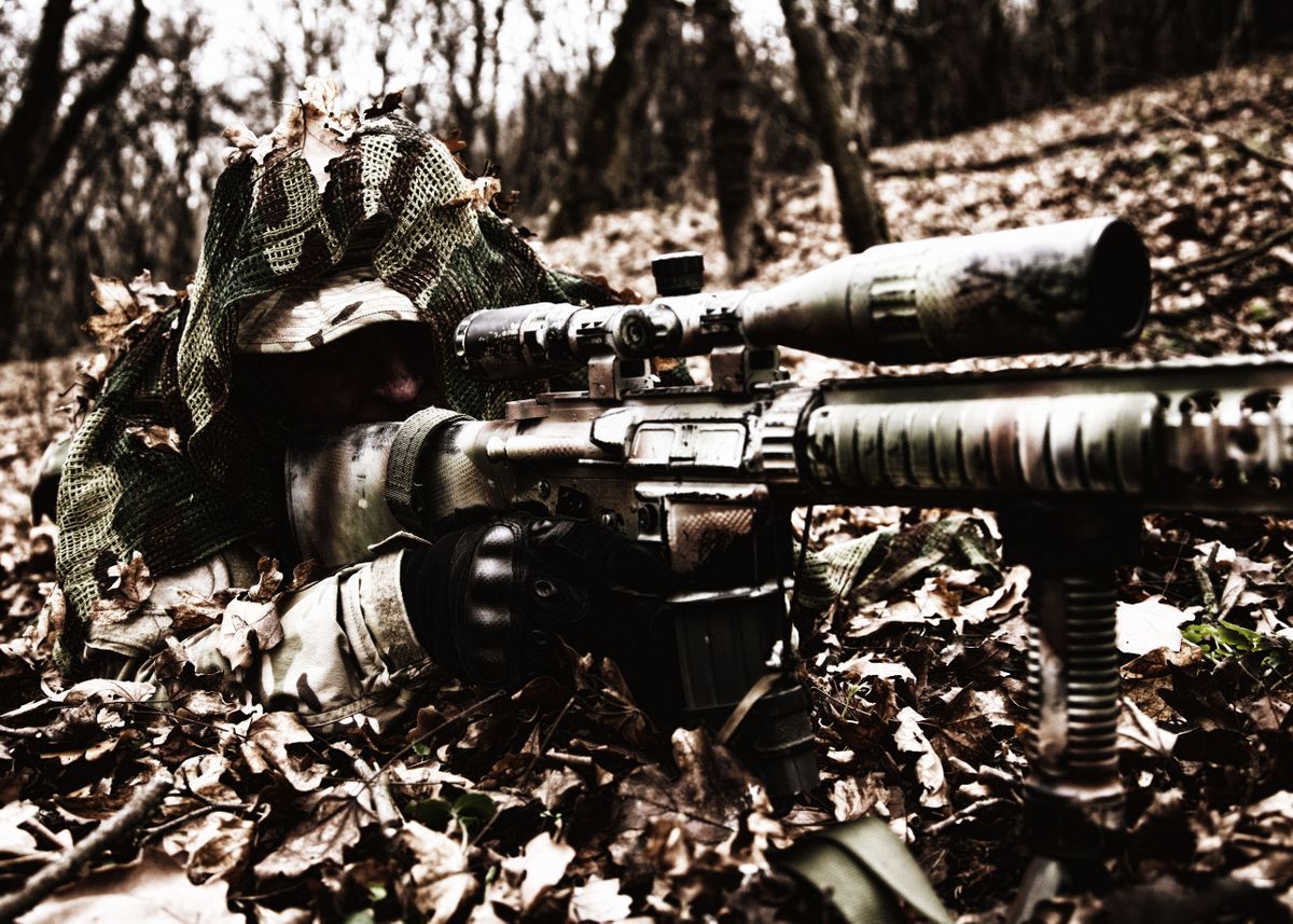 'Elite Sniper' Poster by Getmilitaryphotos Pro | Displate