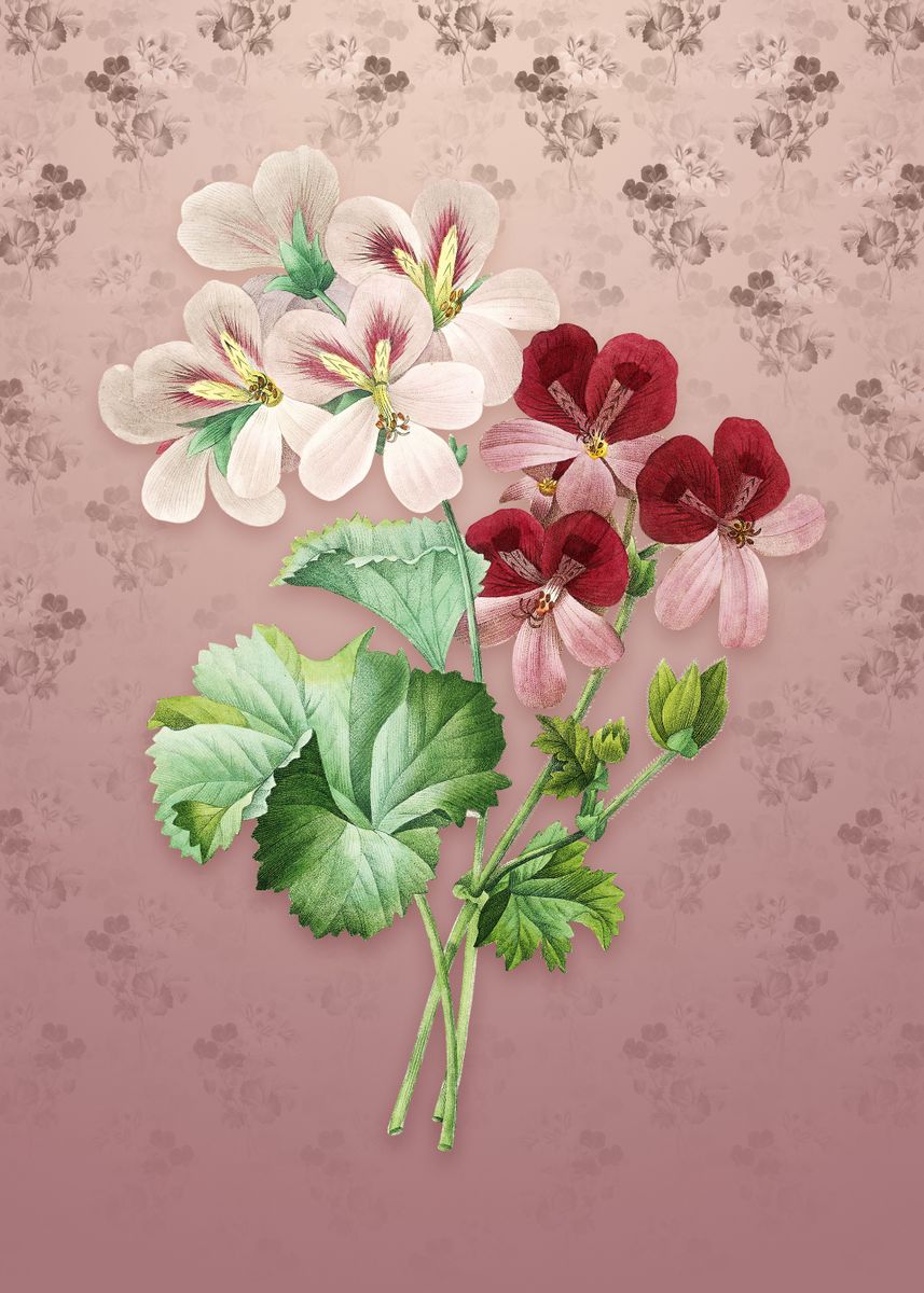 'Cranes Bill Geranium' Poster by Holy Rock Design | Displate