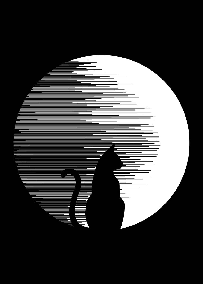 'Eclipse and Cat ' Poster by jun salazar | Displate