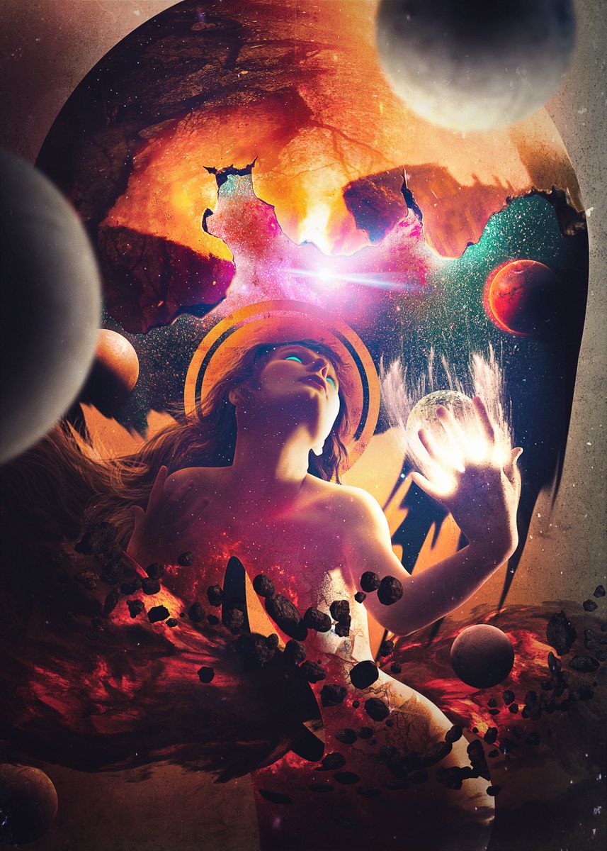 'Andromeda' Poster by Patryk Andrzejewski | Displate