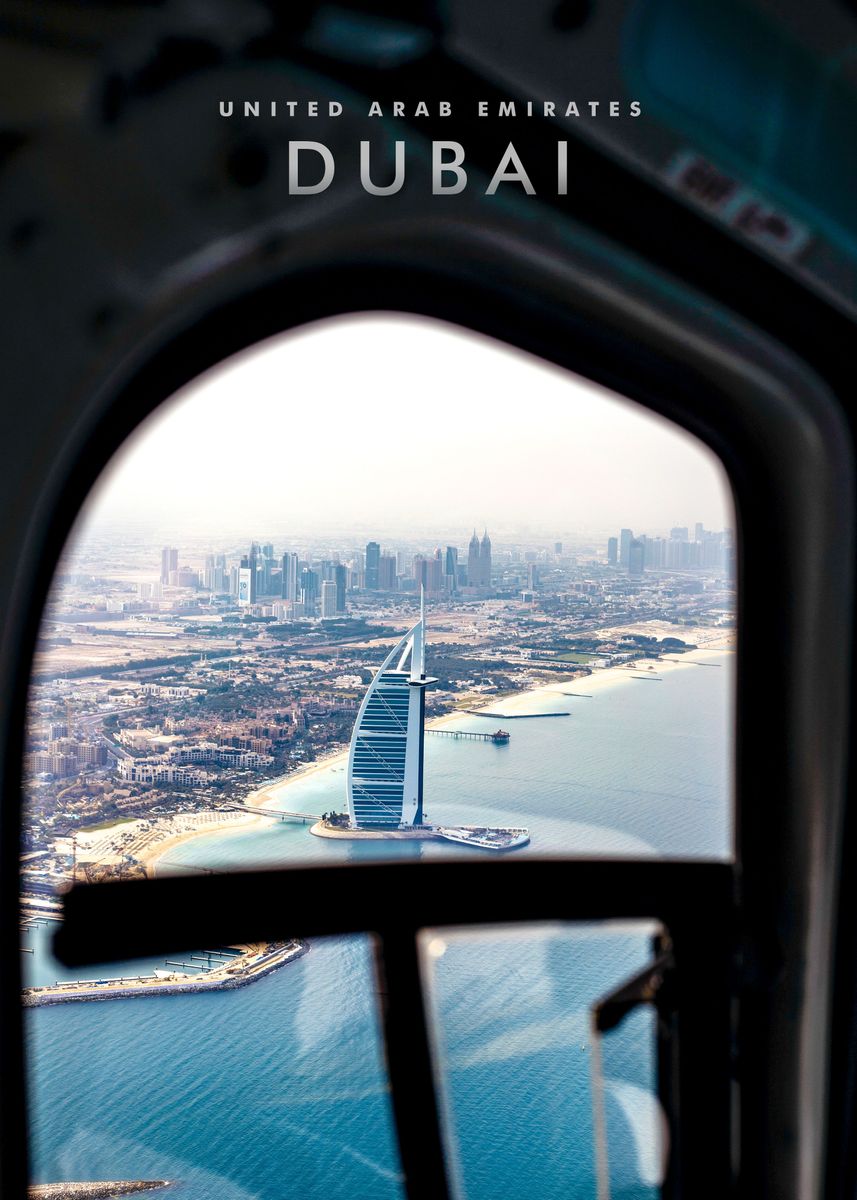 'Dubai City view' Poster by Merah Djoeang | Displate